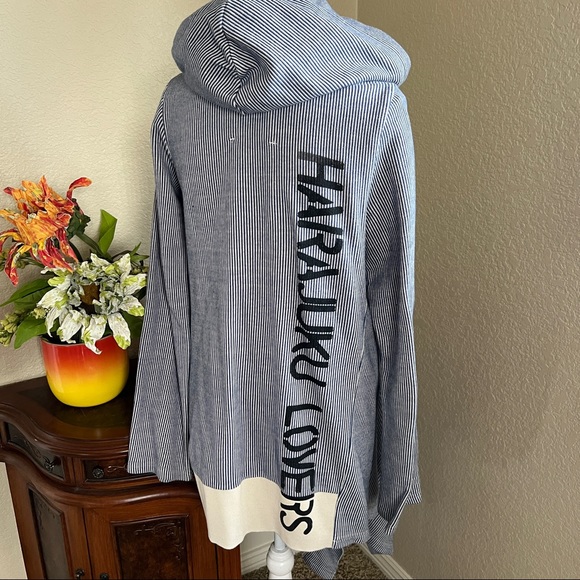 Harajuku Lovers | Jackets & Coats | Hara Juka Lovers Pinstriped Long ...